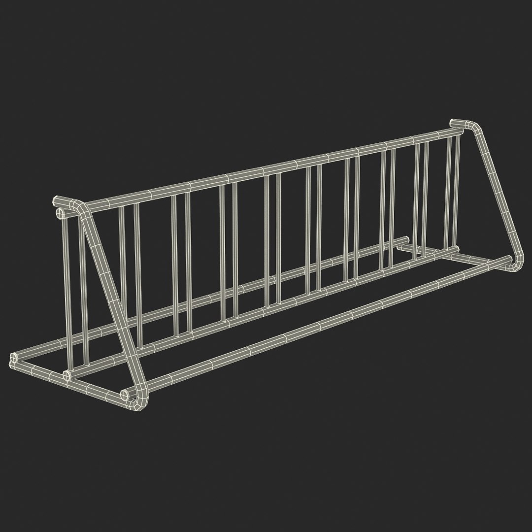 bike rack 3d model