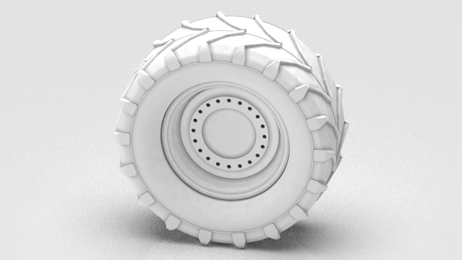3D Heavy-Duty Tractor Tire Model - TurboSquid 2244265