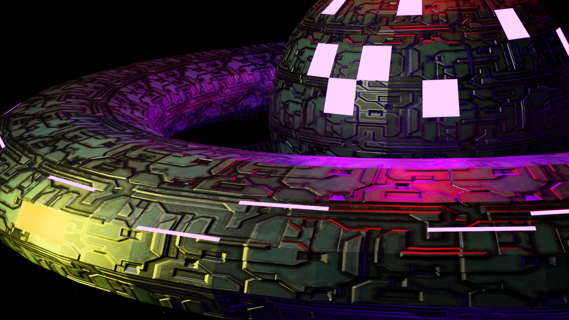 3d Science Fiction Advanced Space Station 3D Model 3D Model ...