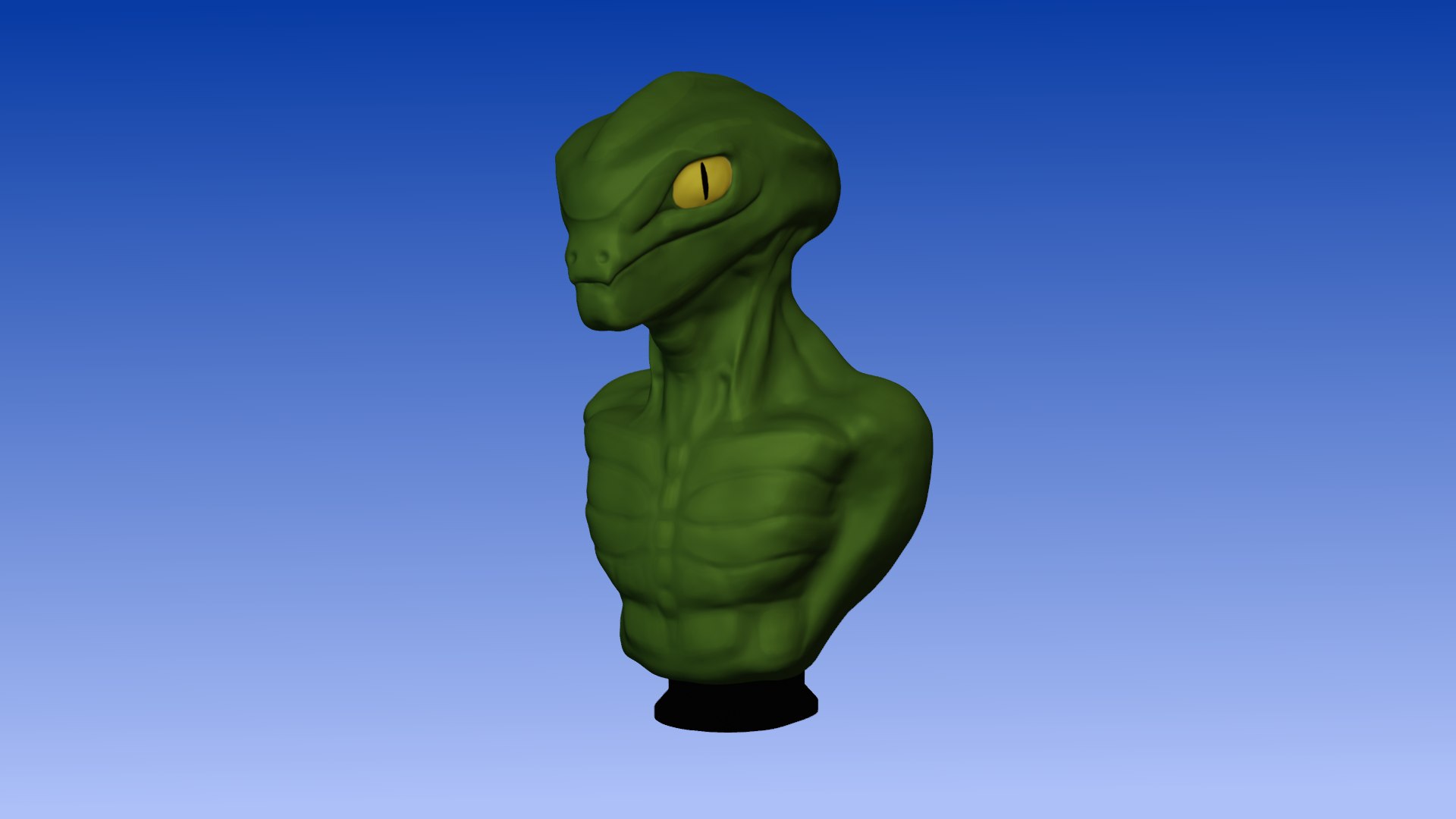 Alien Bust 2 3D Model - TurboSquid 2319931