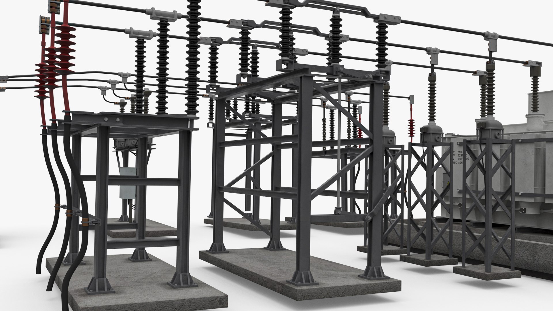 Electrical Grid Station 3D Model - TurboSquid 2292975
