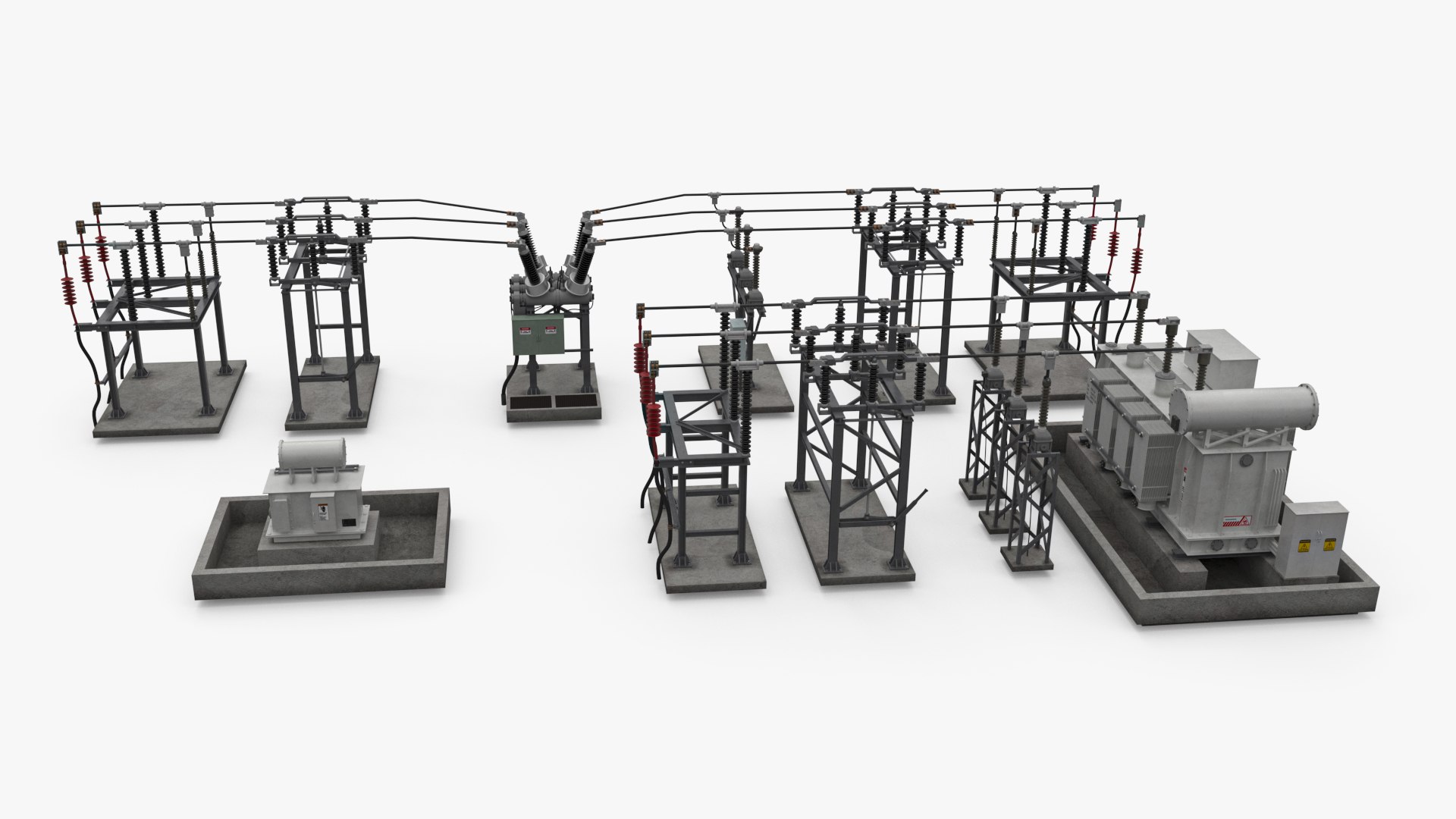 Electrical Grid Station 3D Model - TurboSquid 2292975