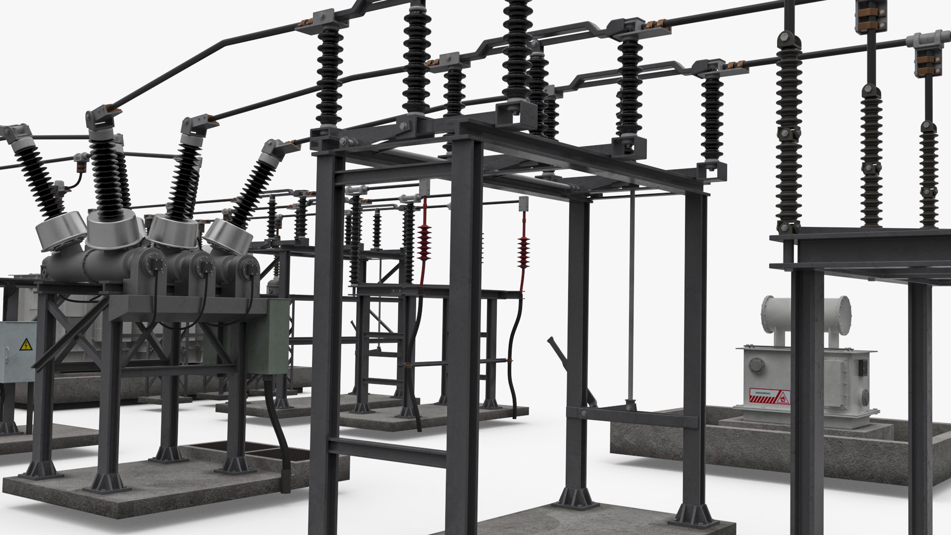 Electrical Grid Station 3D Model - TurboSquid 2292975
