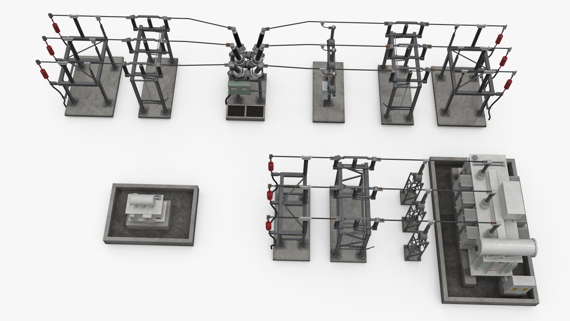 Electrical Grid Station 3D Model - TurboSquid 2292975