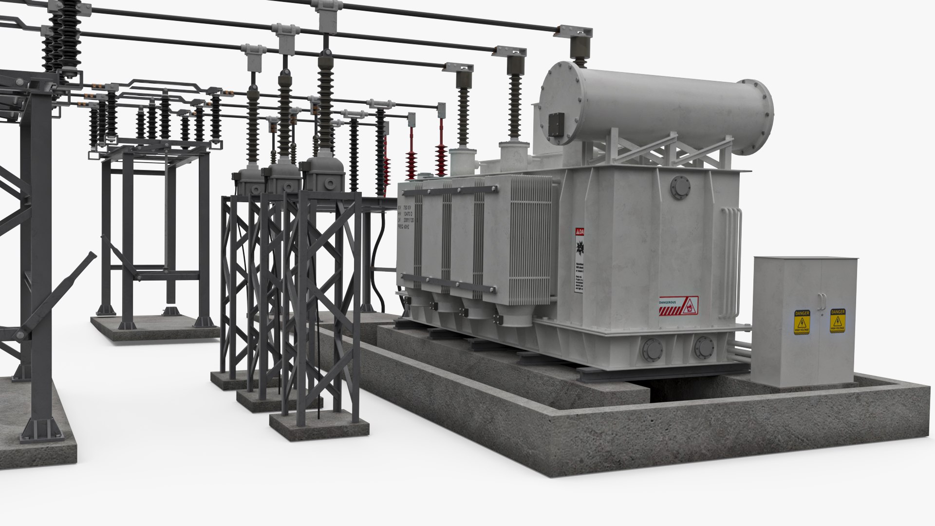Electrical Grid Station 3D Model - TurboSquid 2292975