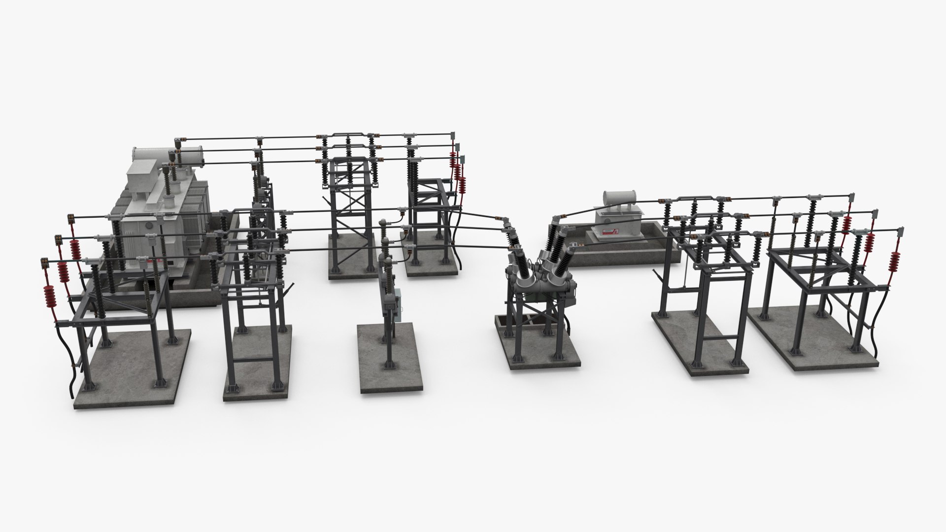 Electrical Grid Station 3D Model - TurboSquid 2292975