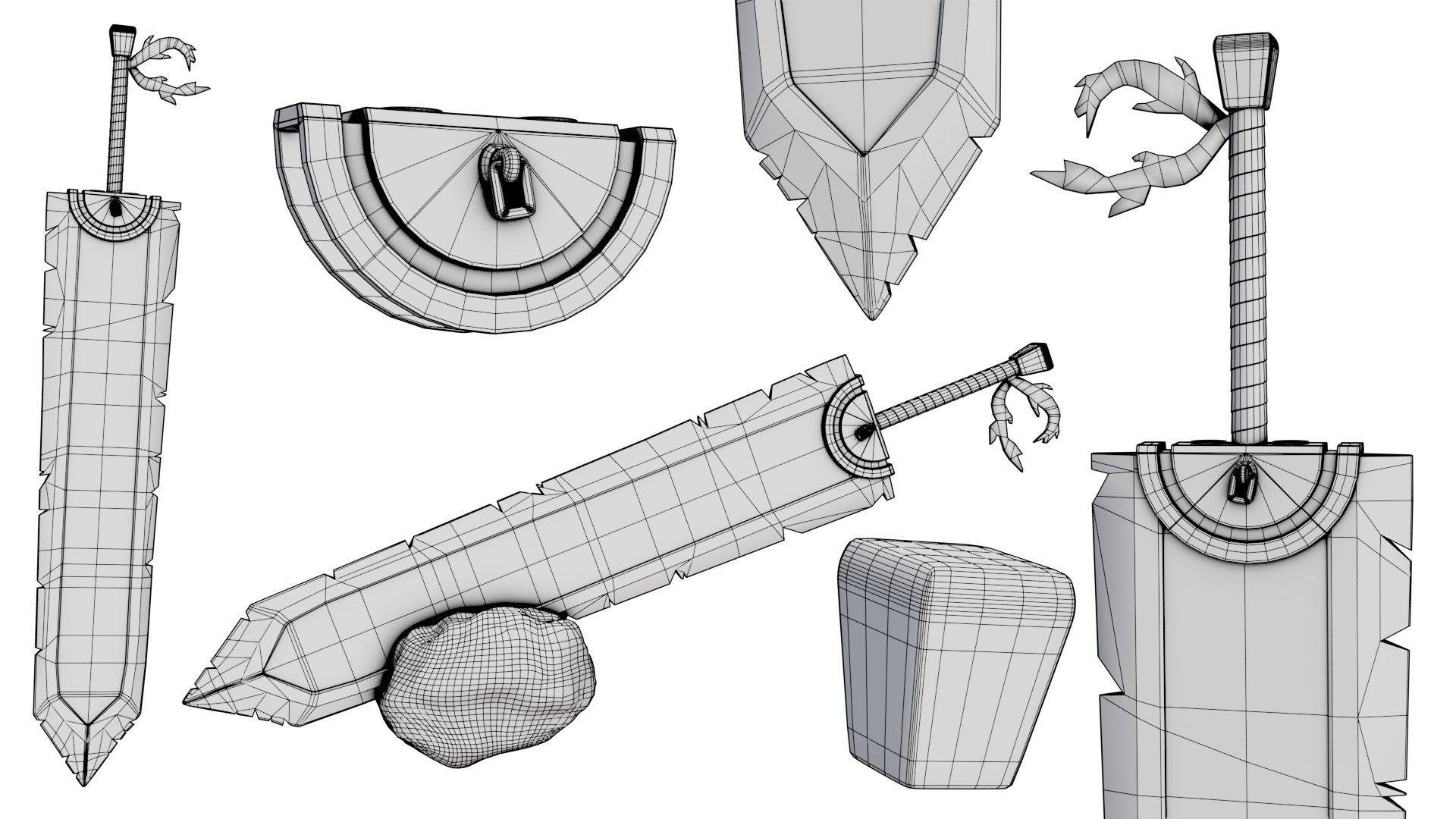 Guts Dragon Slayer Sword Model - TurboSquid 1990040