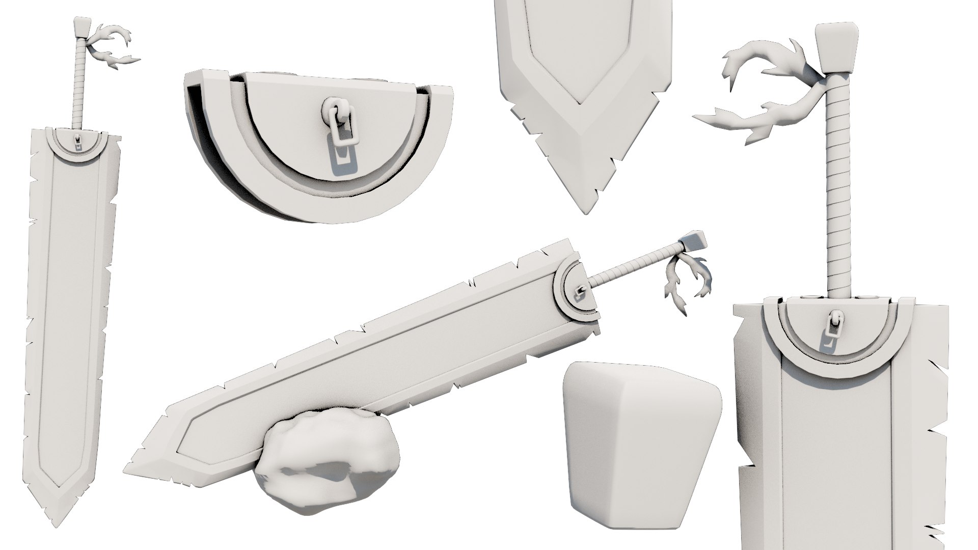 Guts Dragon Slayer Sword Model - TurboSquid 1990040
