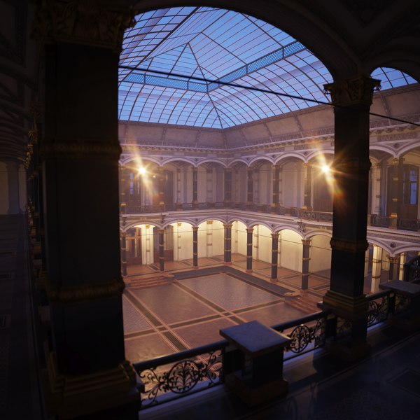 3D model atrium museum classical - TurboSquid 1689435