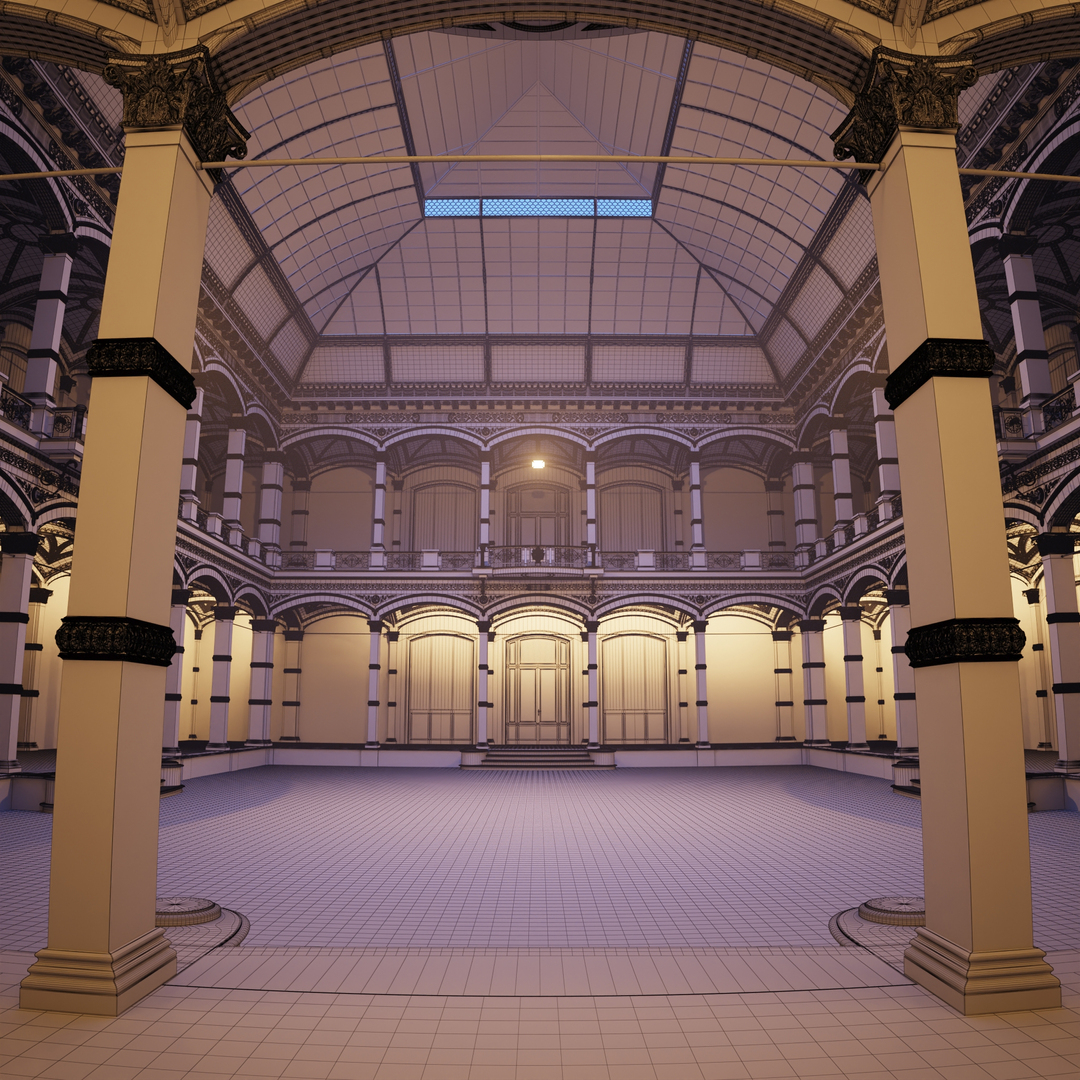 3D model atrium museum classical - TurboSquid 1689435