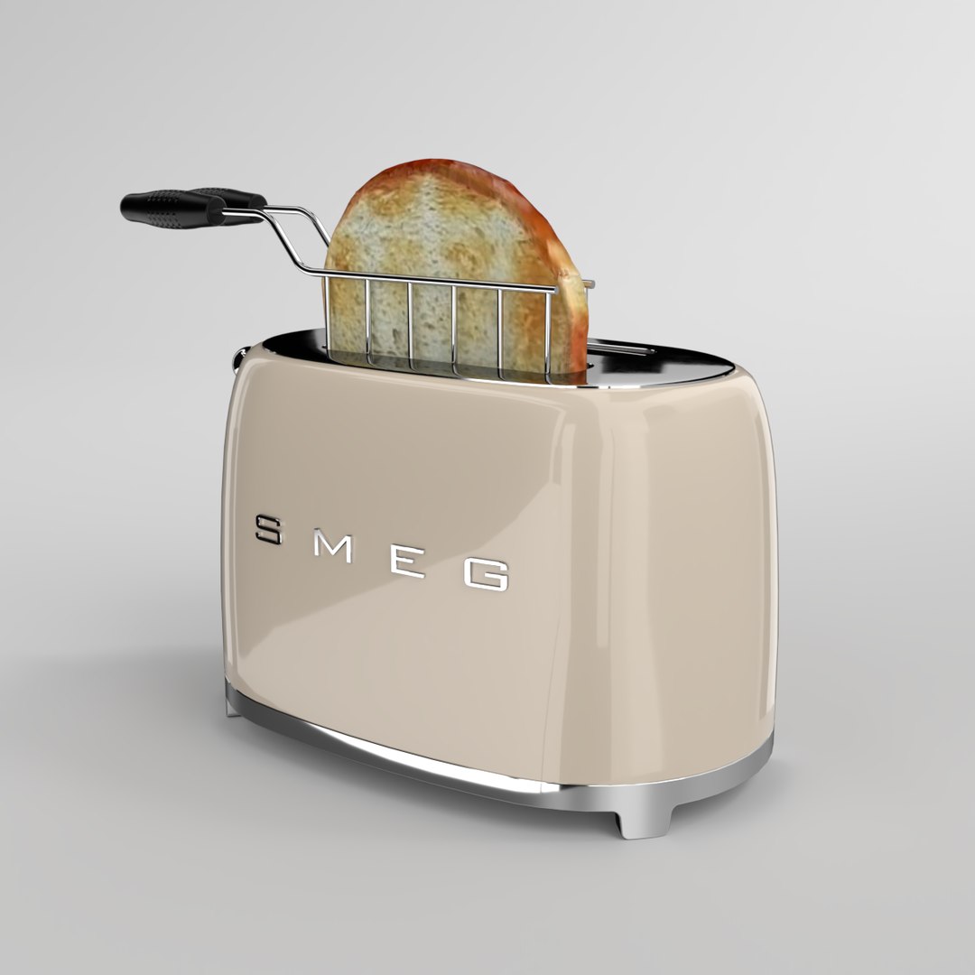 3D Model Blender Smeg Toaster Creme - TurboSquid 1467269