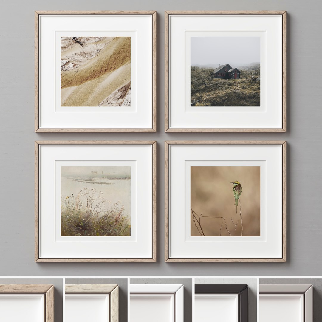 Picture Frames Set-487 3D Model - TurboSquid 2181630