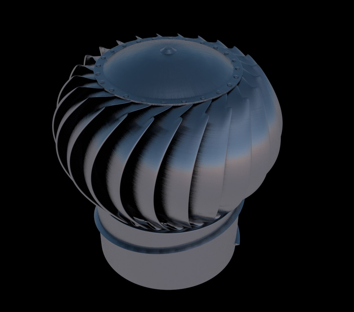 Roof Fan 3D Model - TurboSquid 1305454