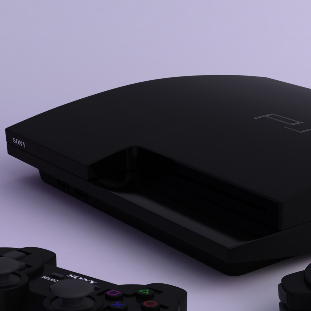 Sony Ps3 Console 3d Model