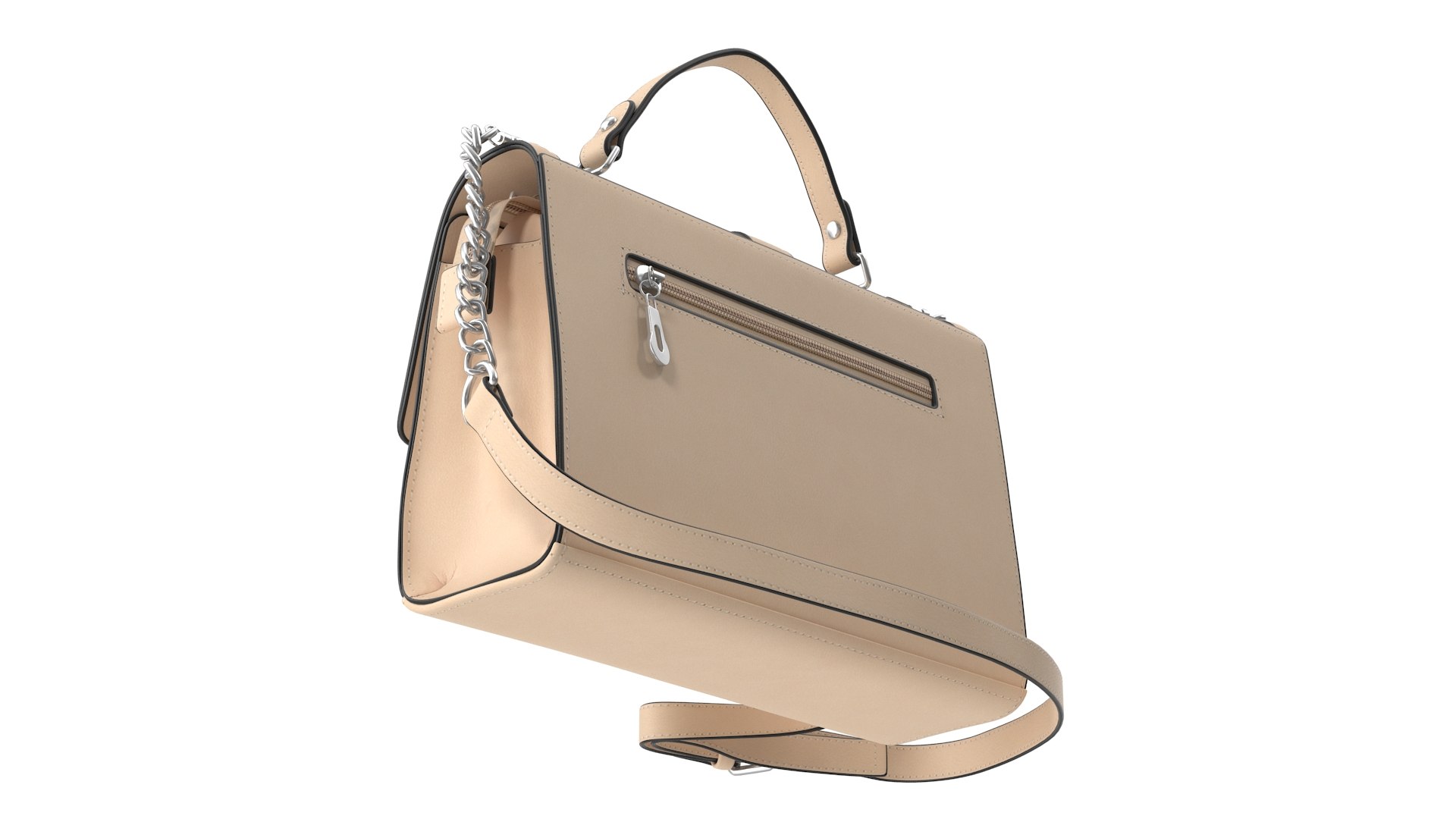 Cream Handbag 3D Model - TurboSquid 2077182