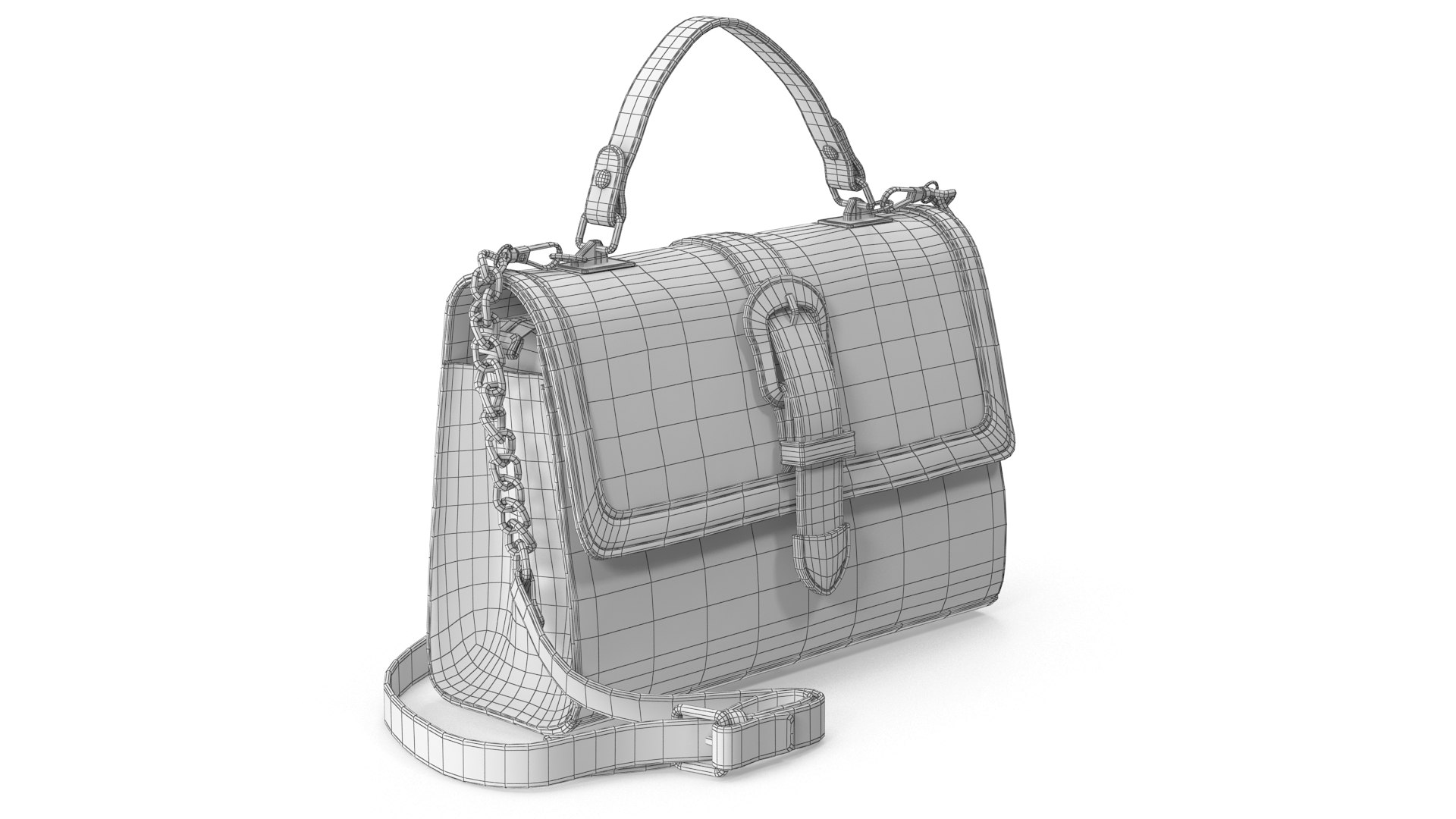 Cream Handbag 3D Model - TurboSquid 2077182