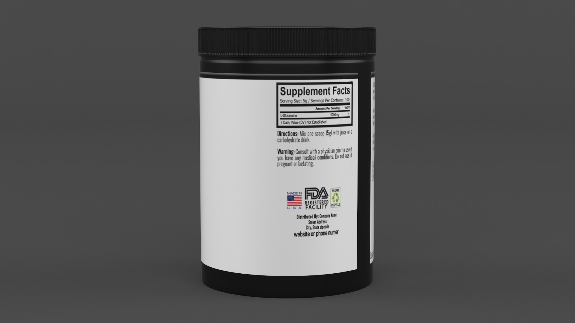 3D Protein Powder Model - TurboSquid 1870605