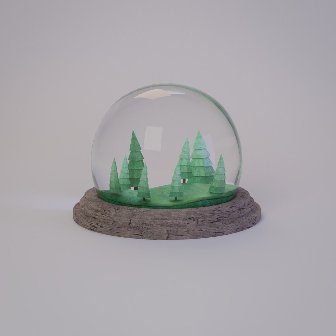 3D Stylized Snow Globe - TurboSquid 1266177
