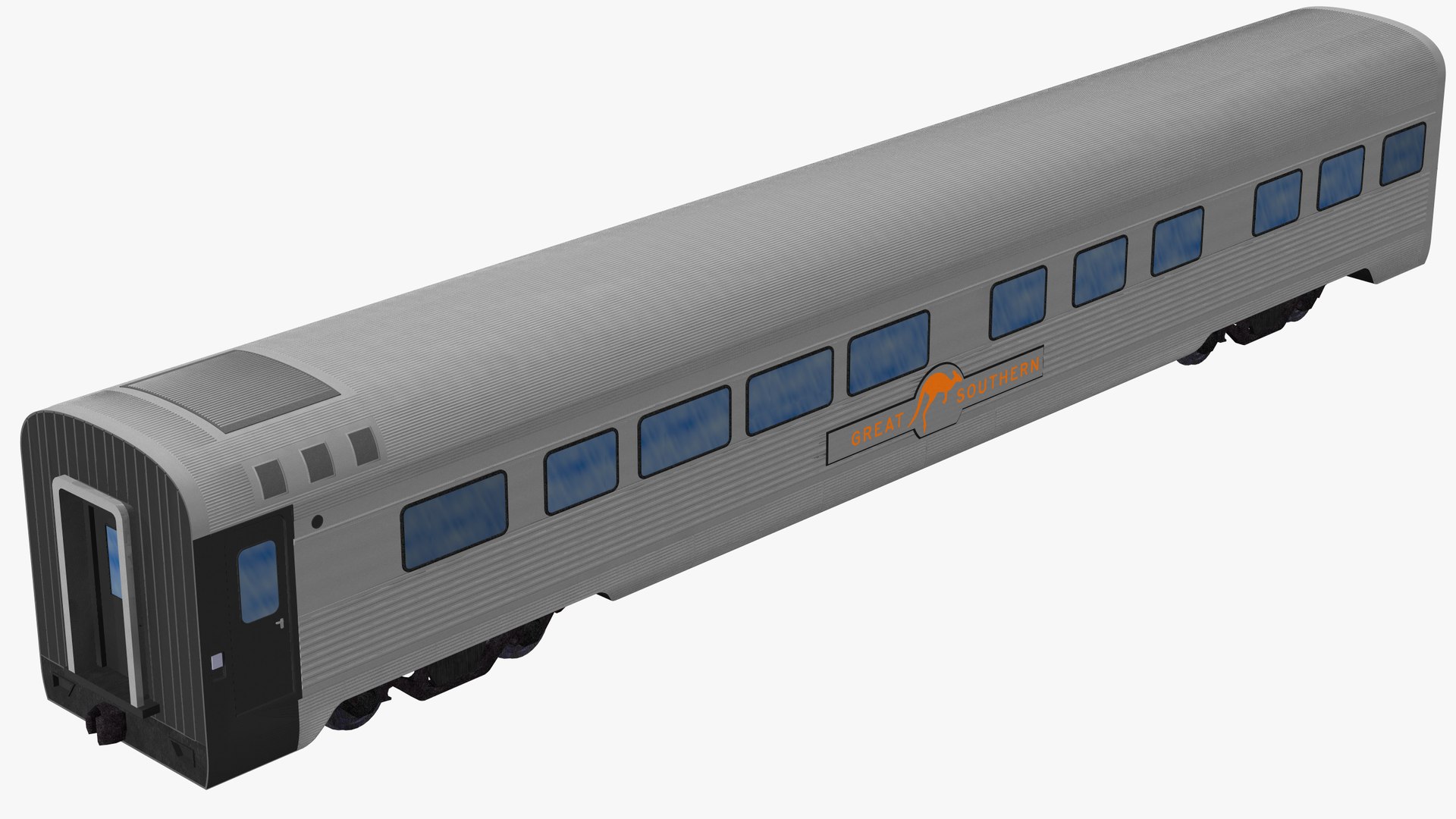3D Model Australian Great Southern Train - 6 Passenger Railcars ...