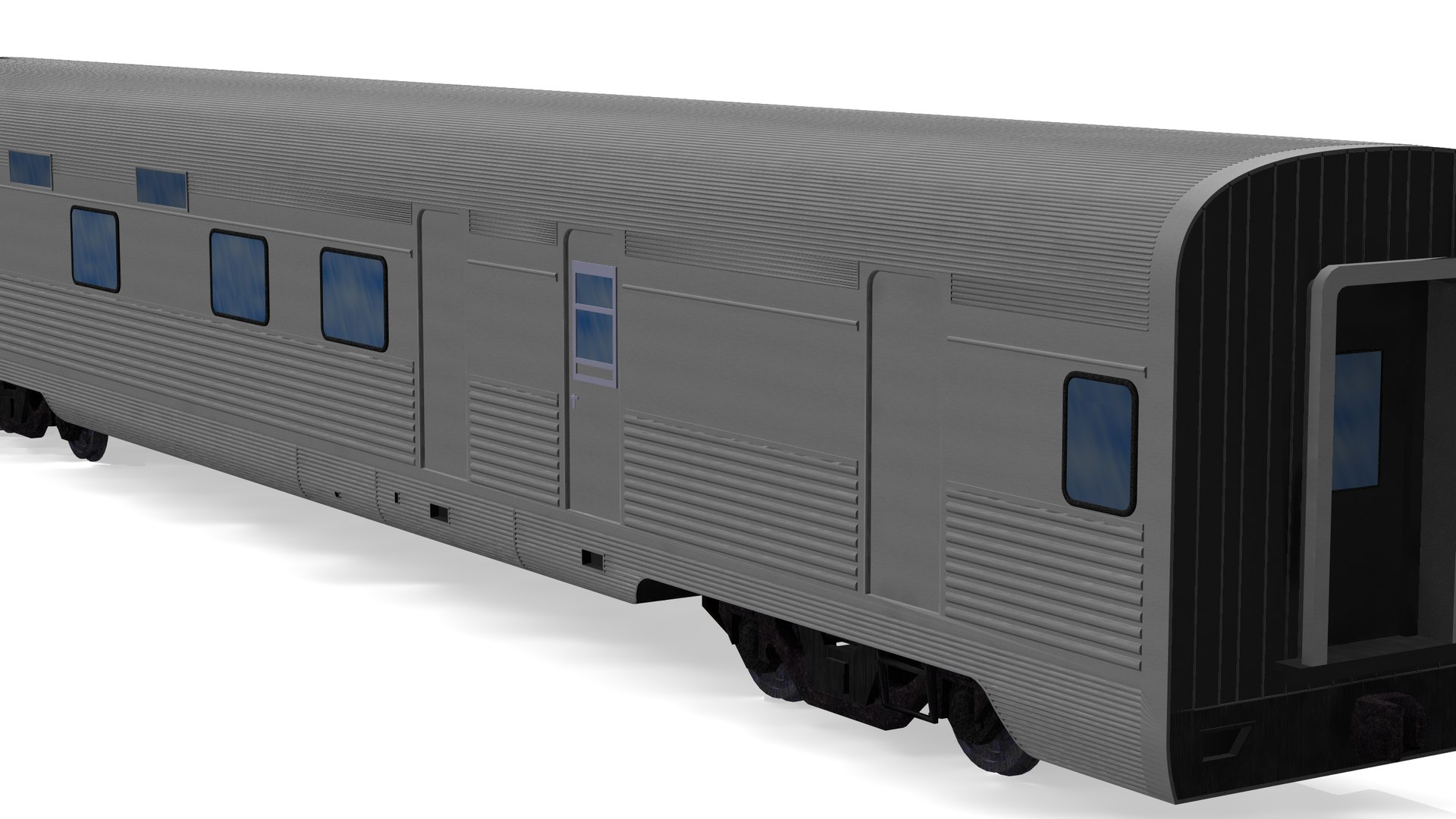 3D Model Australian Great Southern Train - 6 Passenger Railcars ...