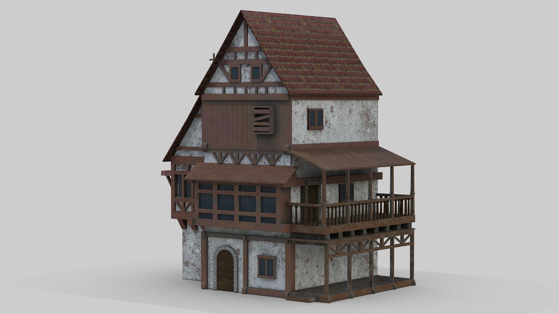 Old Medieval House model - TurboSquid 1774382