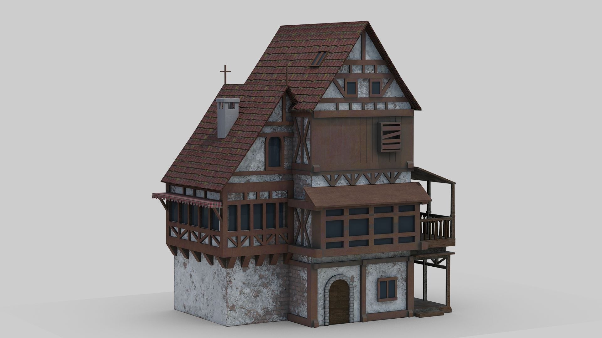 Old Medieval House model - TurboSquid 1774382