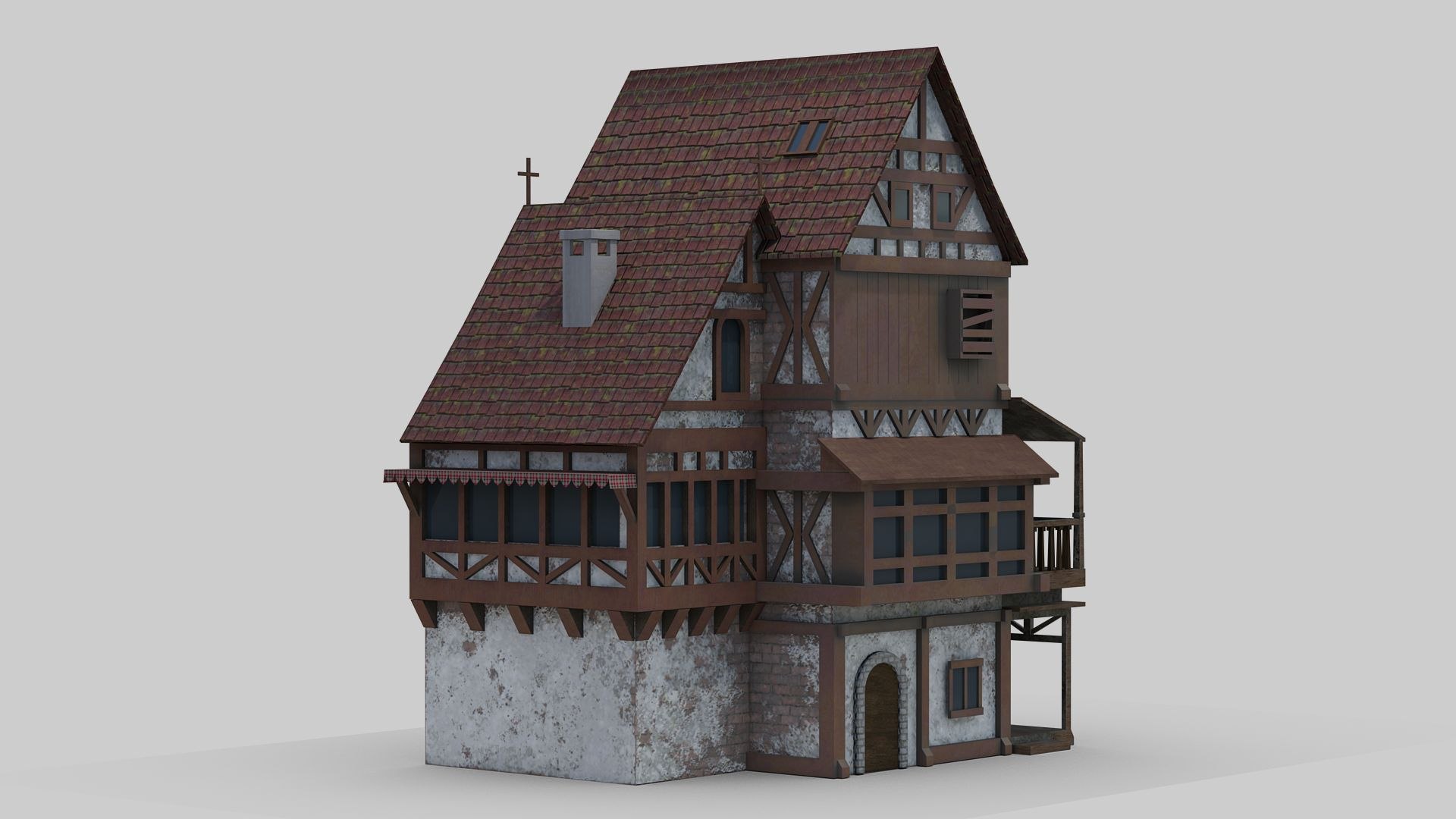 Old Medieval House model - TurboSquid 1774382