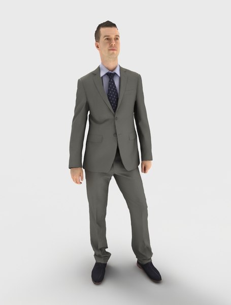 3d human businesses people model