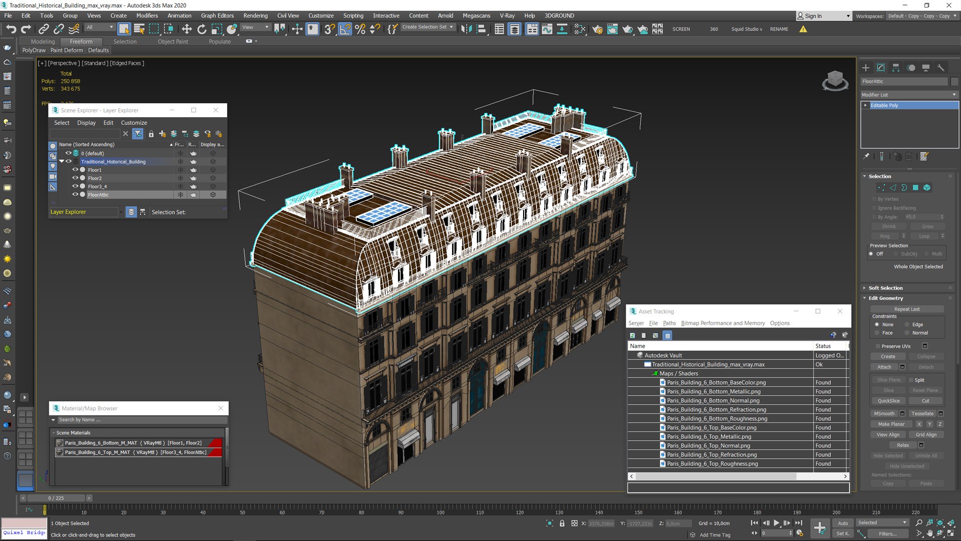Traditional Historical Building 3D Model - TurboSquid 2295086