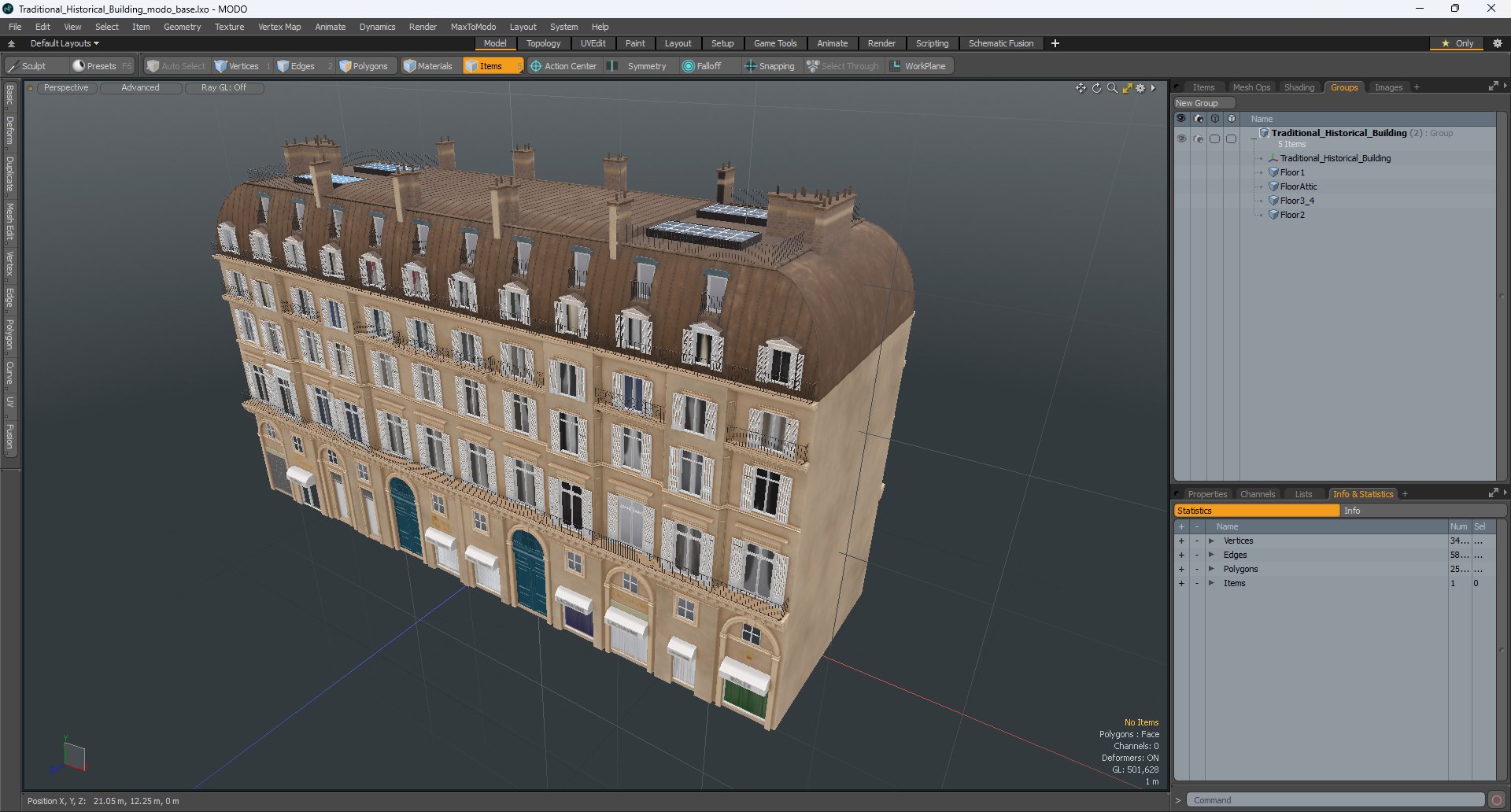 Traditional Historical Building 3D Model - TurboSquid 2295086