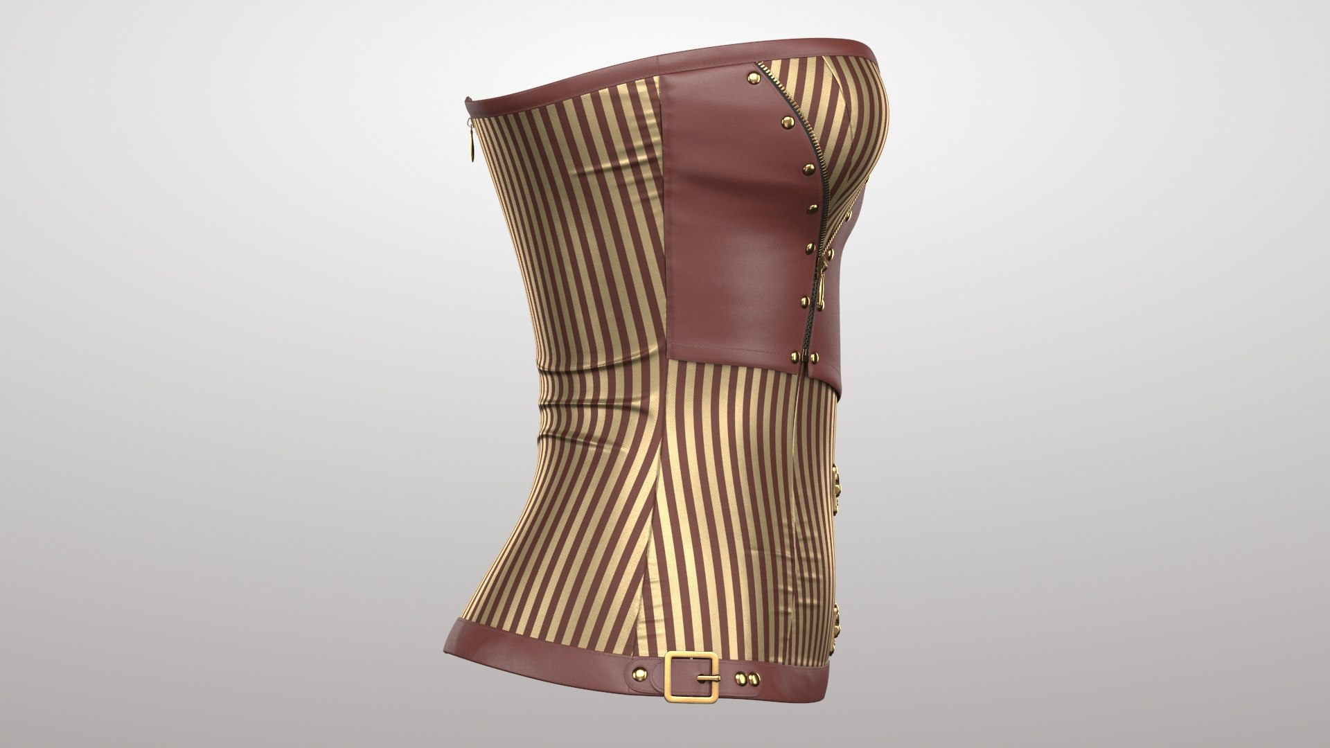 3D Corset 3v PBR - TurboSquid 2117041