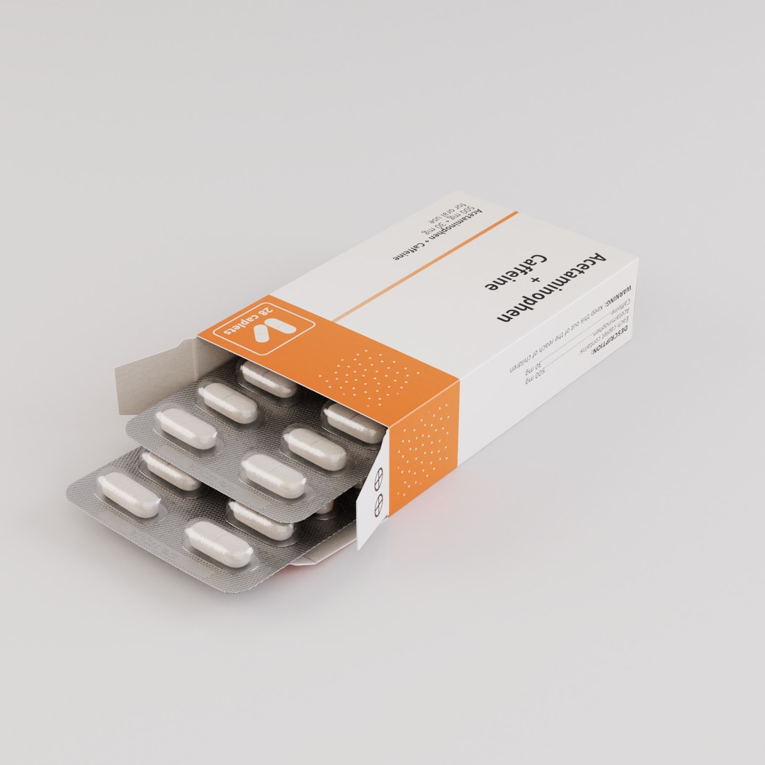 3D model realistic medication package pills - TurboSquid 1198214
