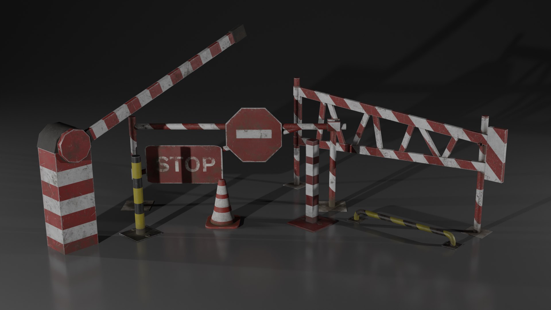 Barriers 3D Model - TurboSquid 1904878