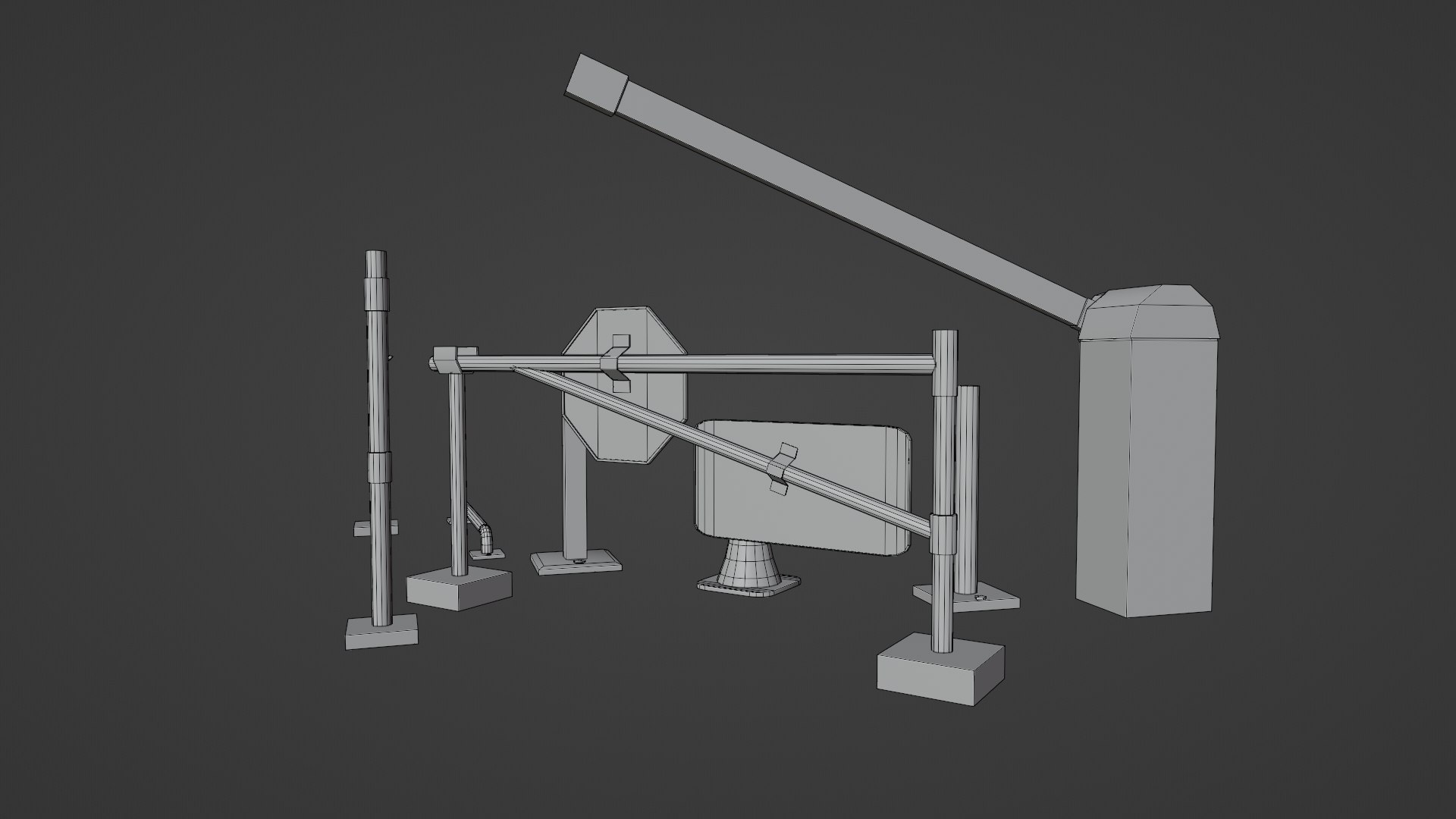 Barriers 3D Model - TurboSquid 1904878