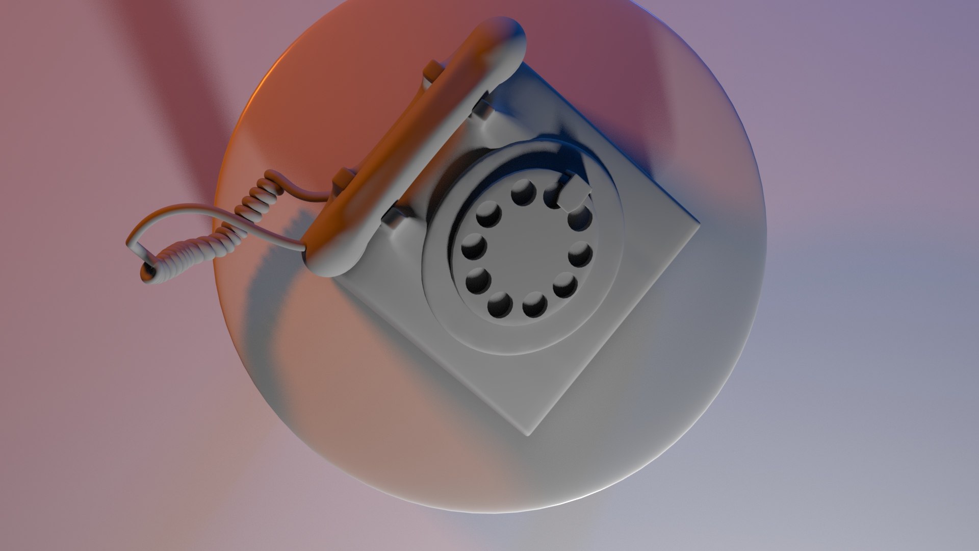 3D Rotary Dial Pad Telephone - TurboSquid 1713837