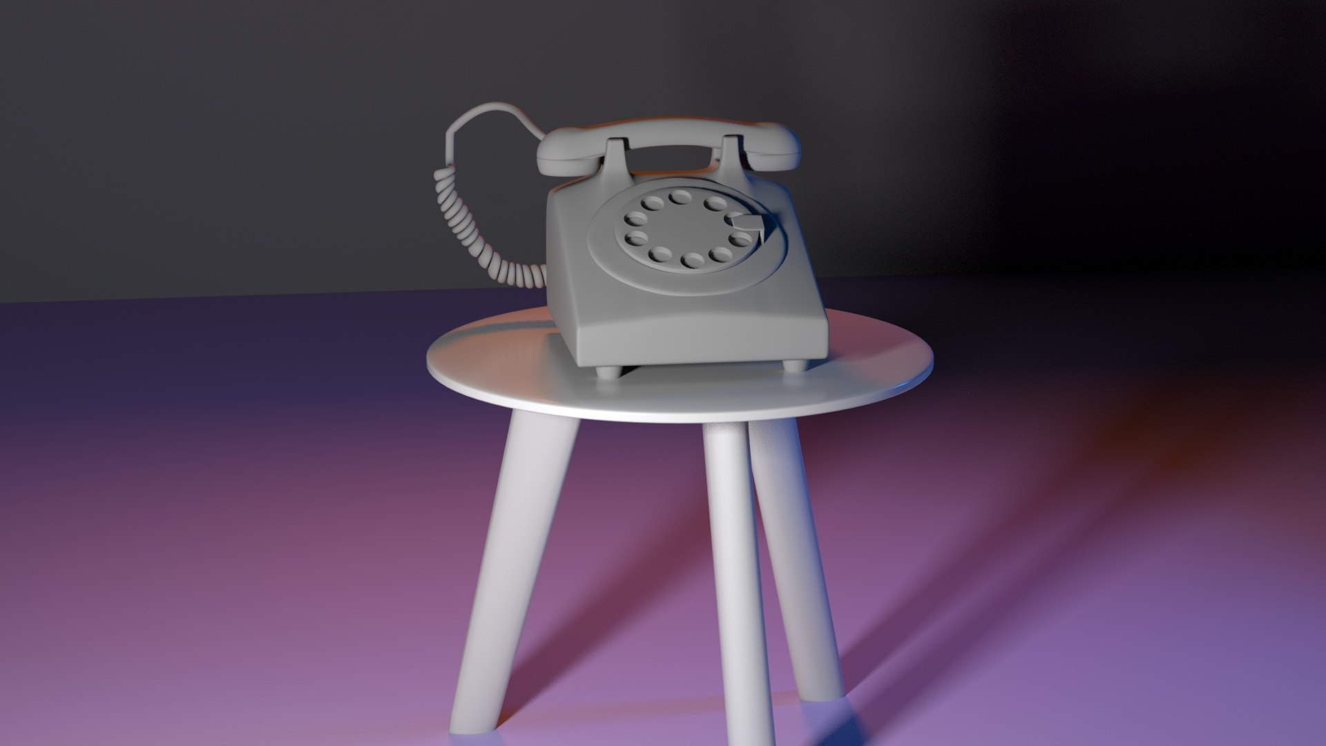3D Rotary Dial Pad Telephone - TurboSquid 1713837