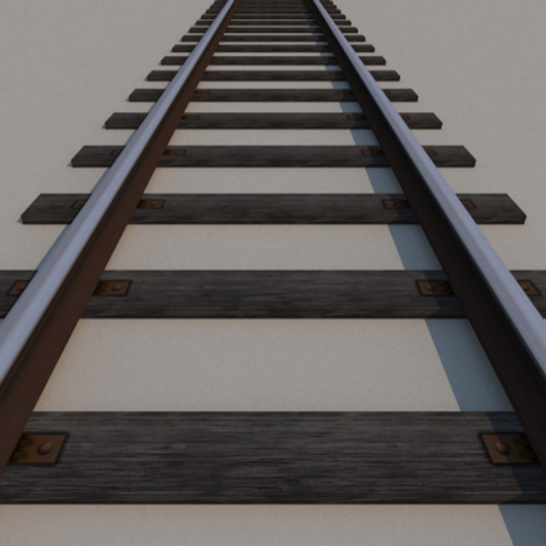 railroad track 3d model