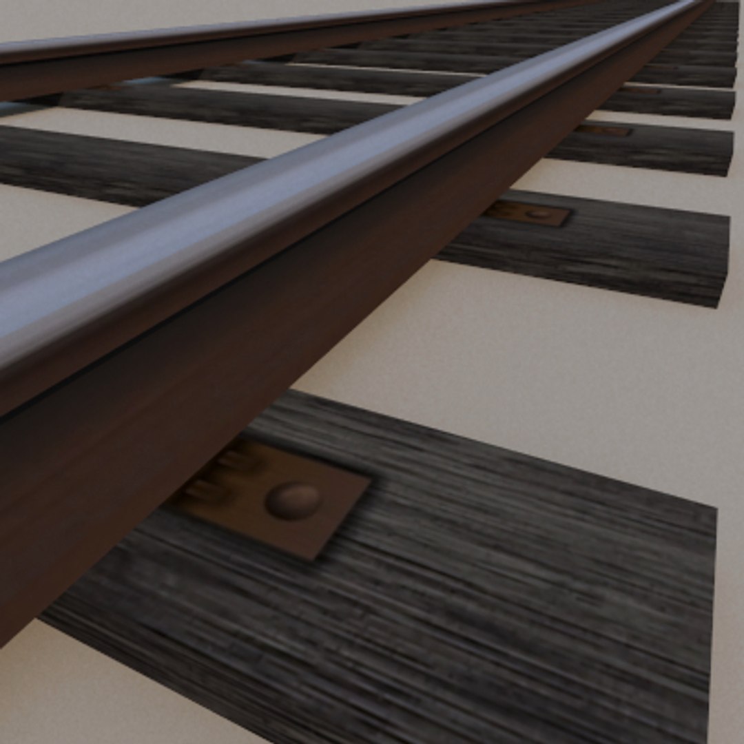 railroad track 3d model