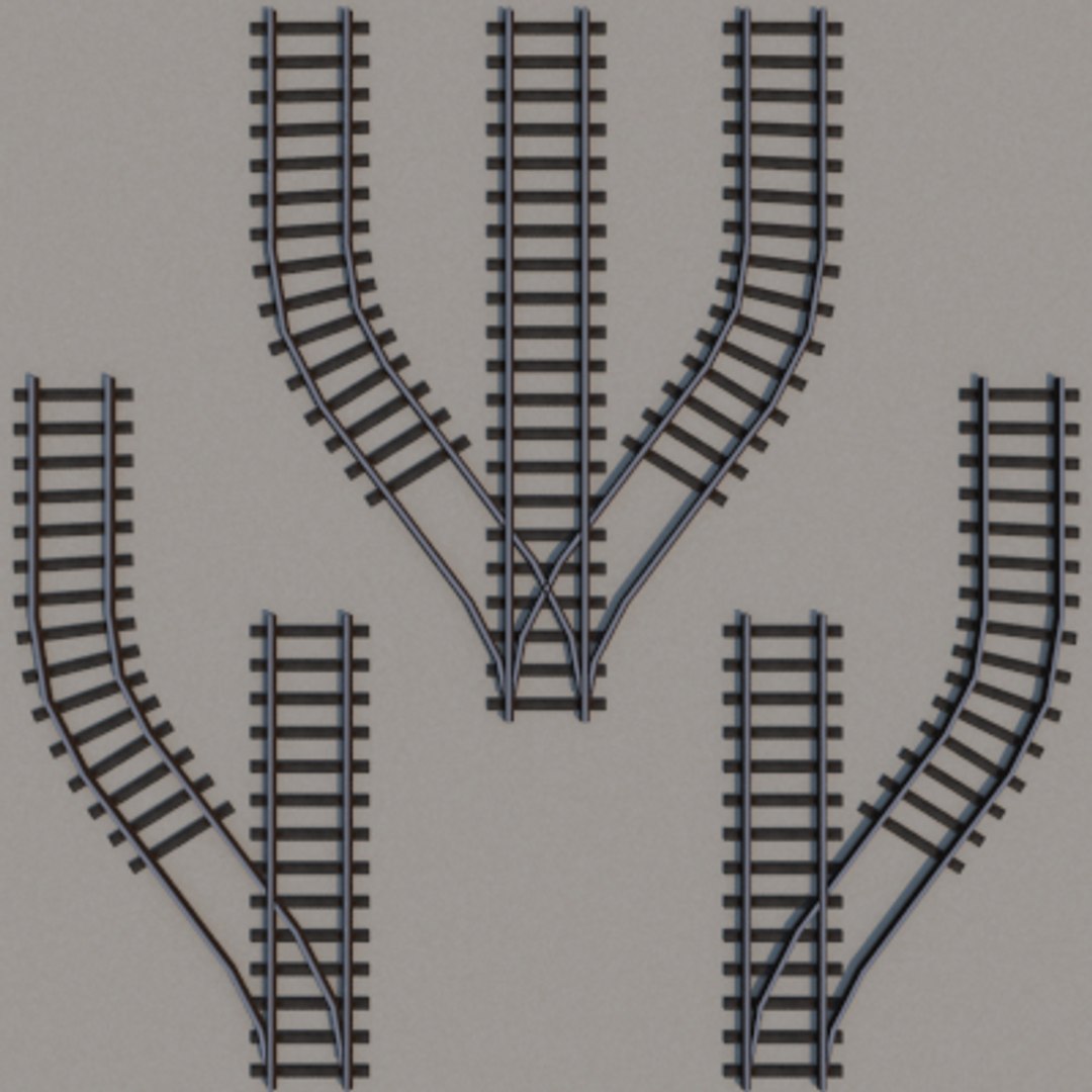 railroad track 3d model