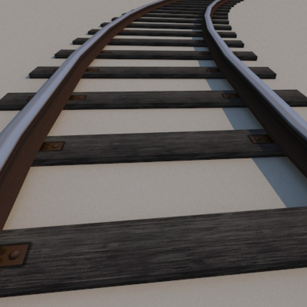 railroad track 3d model