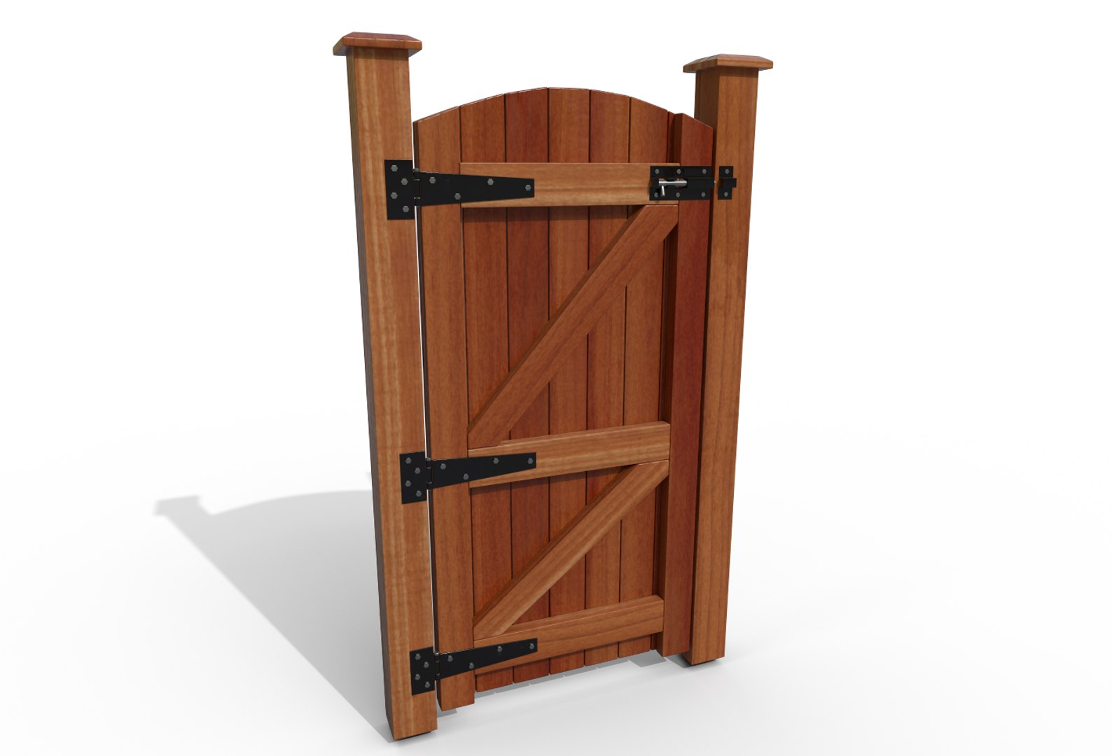 3D model wooden gate - TurboSquid 1509503