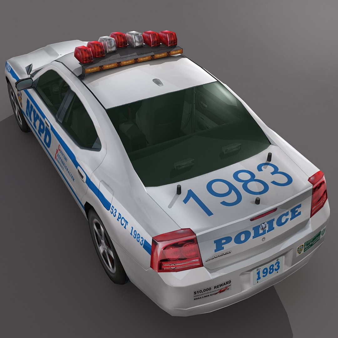 Car Wheel Police 3d Obj