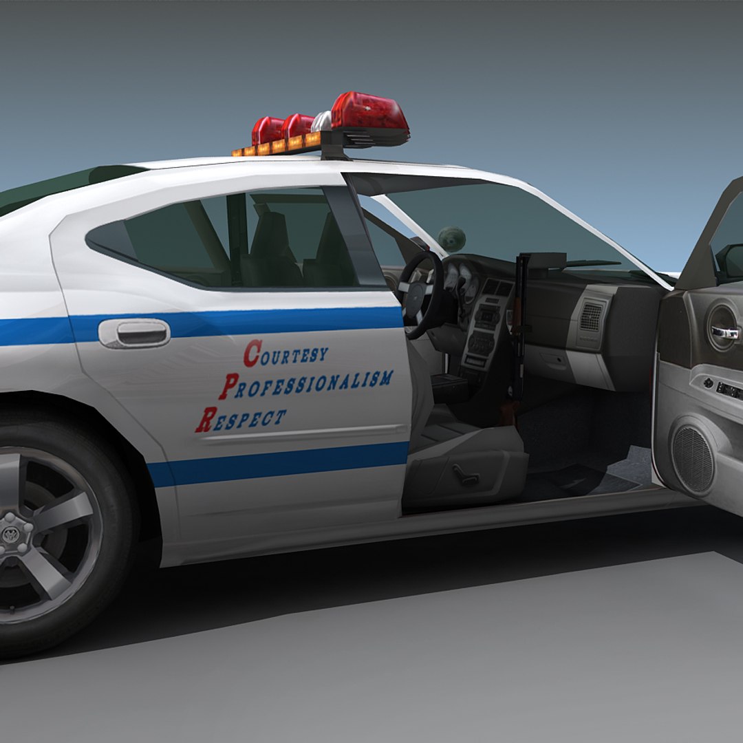 Car Wheel Police 3d Obj