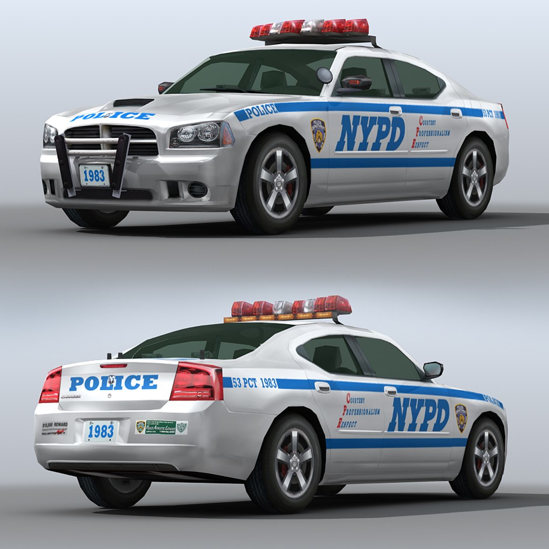 Car Wheel Police 3d Obj