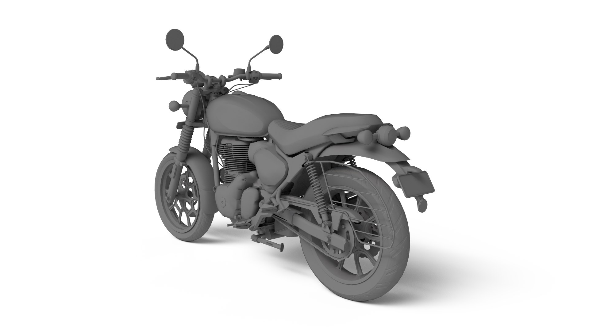 Royal Enfield Hunter 350 3D Model - TurboSquid 2457747