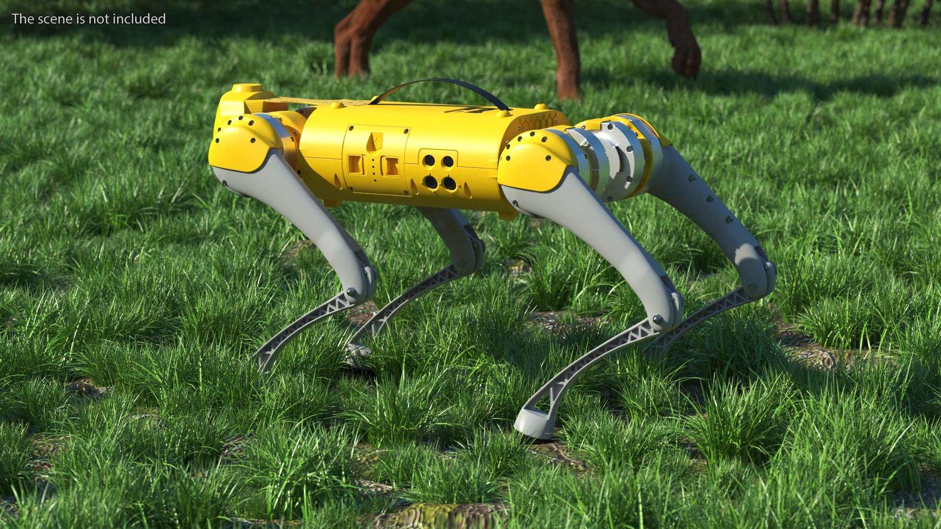 Yellow Dog Robot Rigged For Maya Model - TurboSquid 2190536