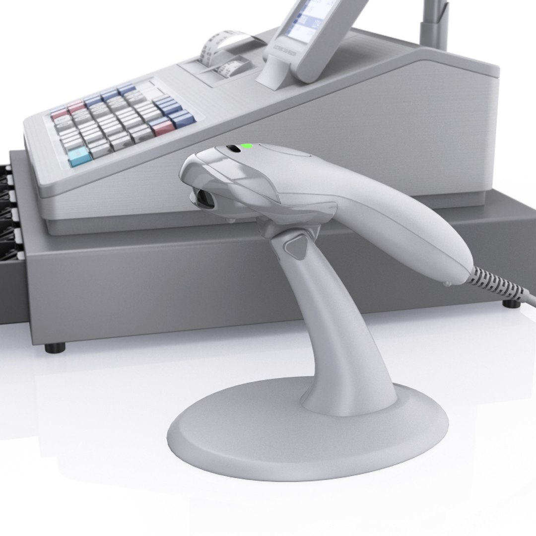 3d Cash Register Sharp Er-a347 Model