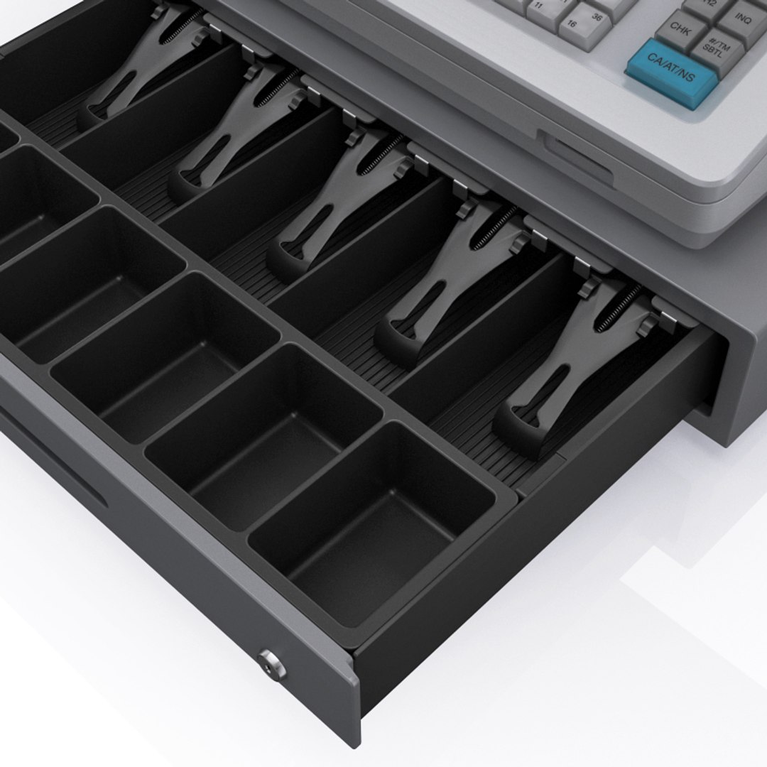 3d Cash Register Sharp Er-a347 Model