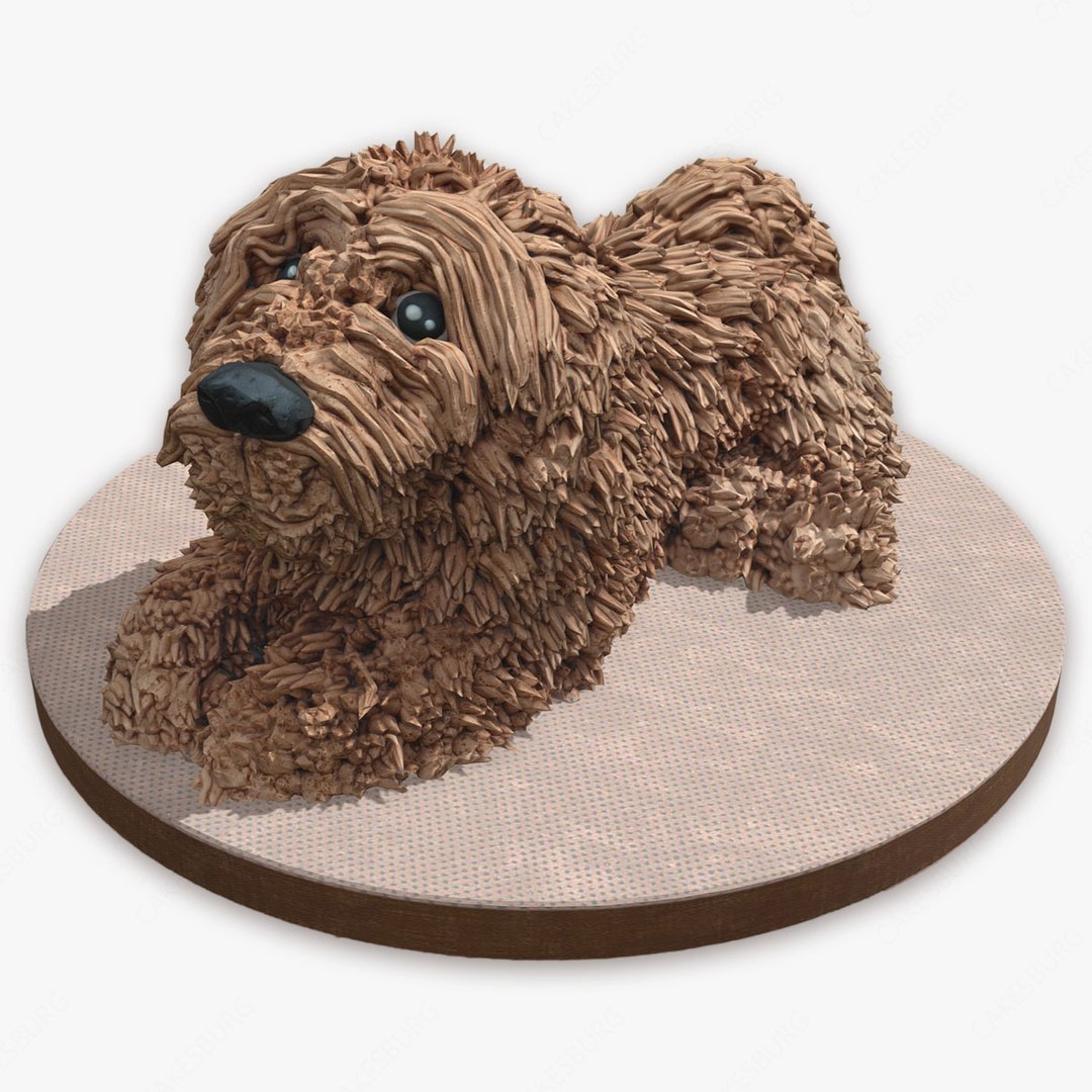 Cockapoo Dog Cake 3D model - TurboSquid 1888912