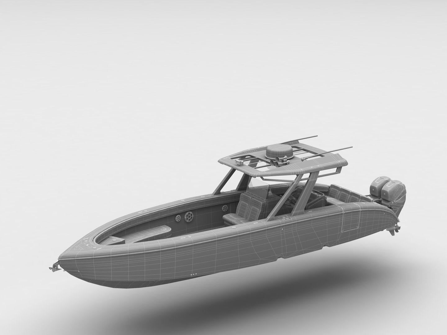 Motorboat 3D Model - TurboSquid 2290408
